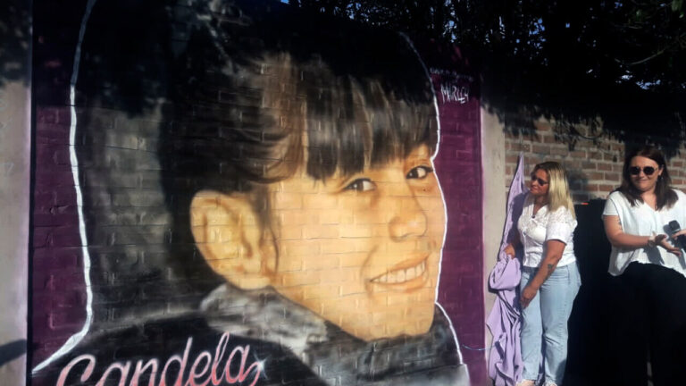 Descubren un mural para recordar a Candela Sol Rodríguez
