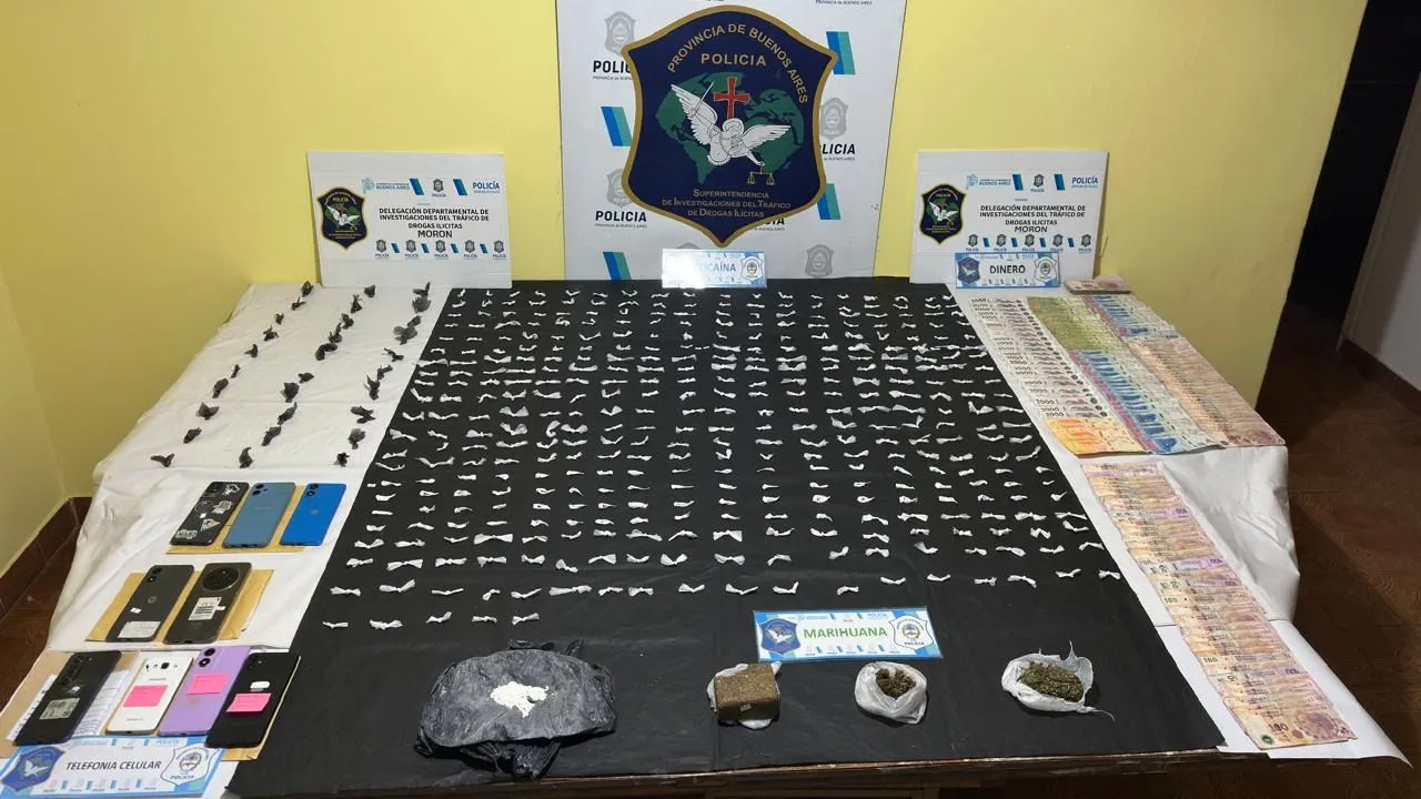 Megaoperativo antidroga en Morón: Once detenidos